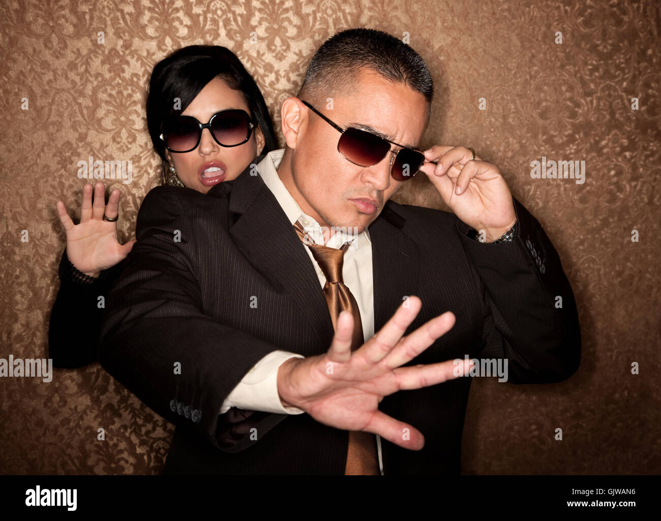 Spectacles tie couple spouse wife husband hi-res stock photography and ...