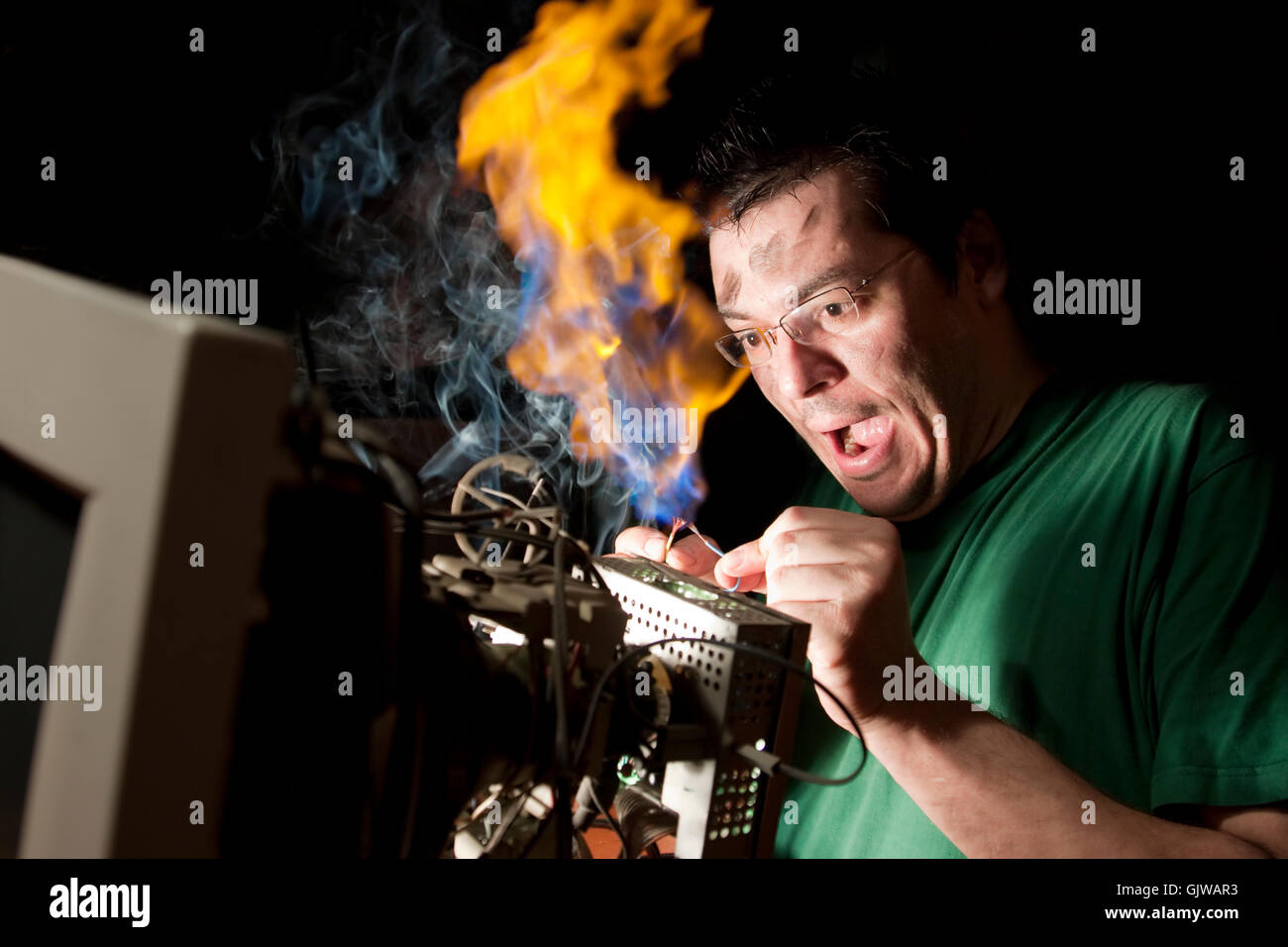 Power cord burn hi-res stock photography and images - Alamy