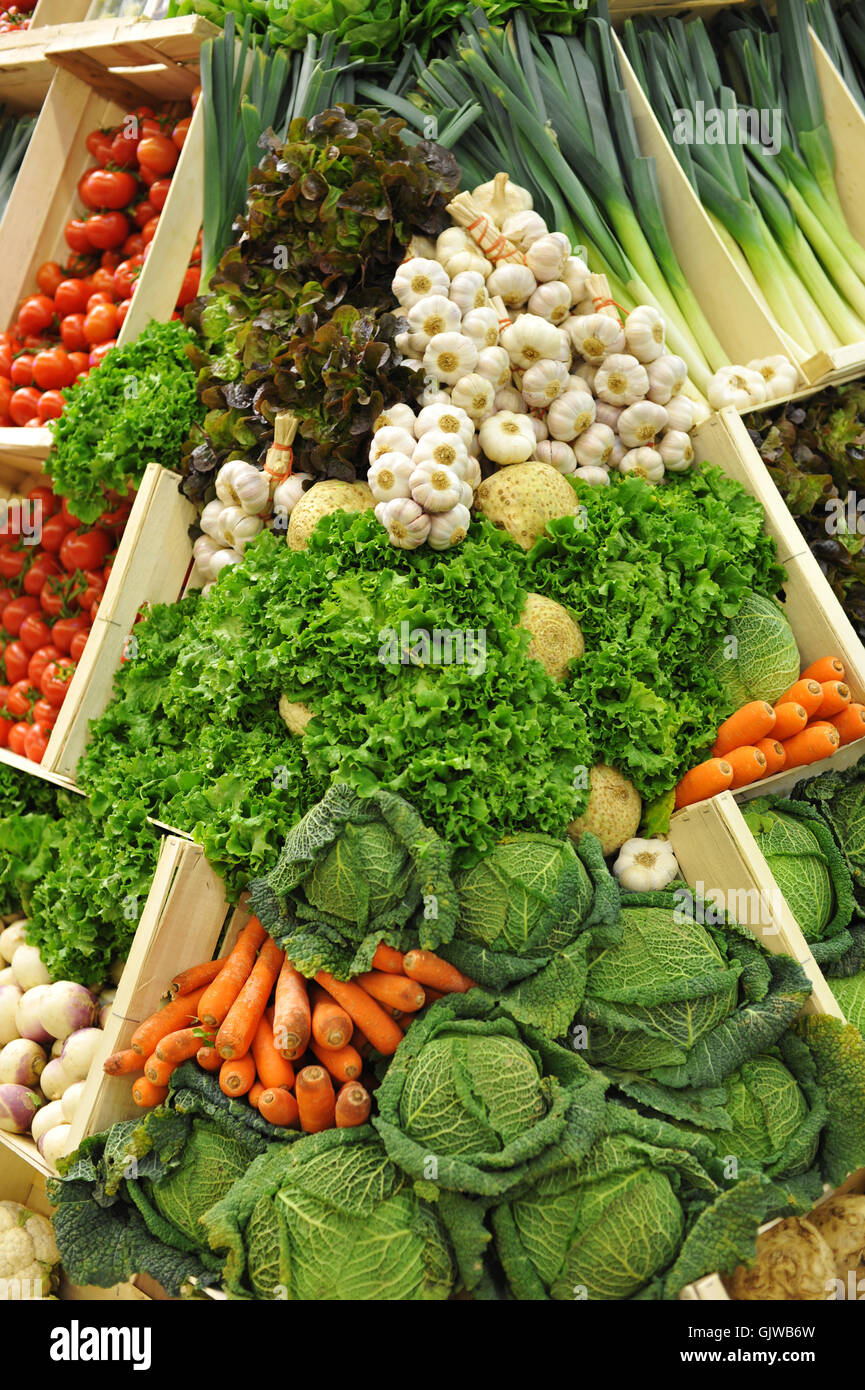 vegetable garlic leek Stock Photo - Alamy