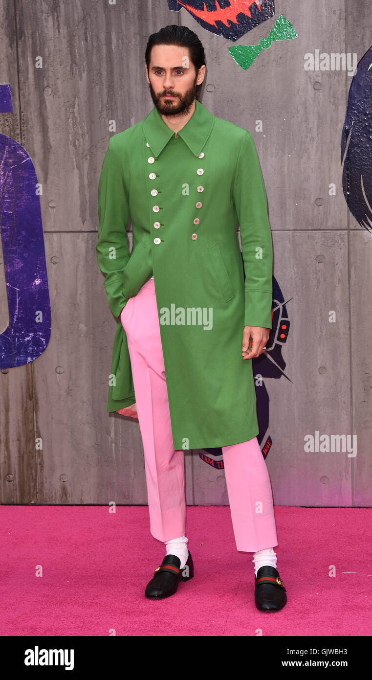 London, UK. Jared Leto at the European Premiere of 'Suicide Squad' at ...