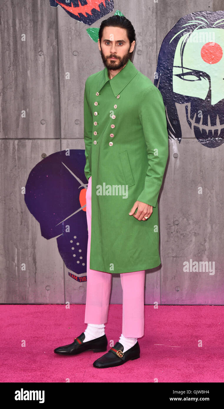 London, UK. Jared Leto at the European Premiere of 'Suicide Squad' at ...