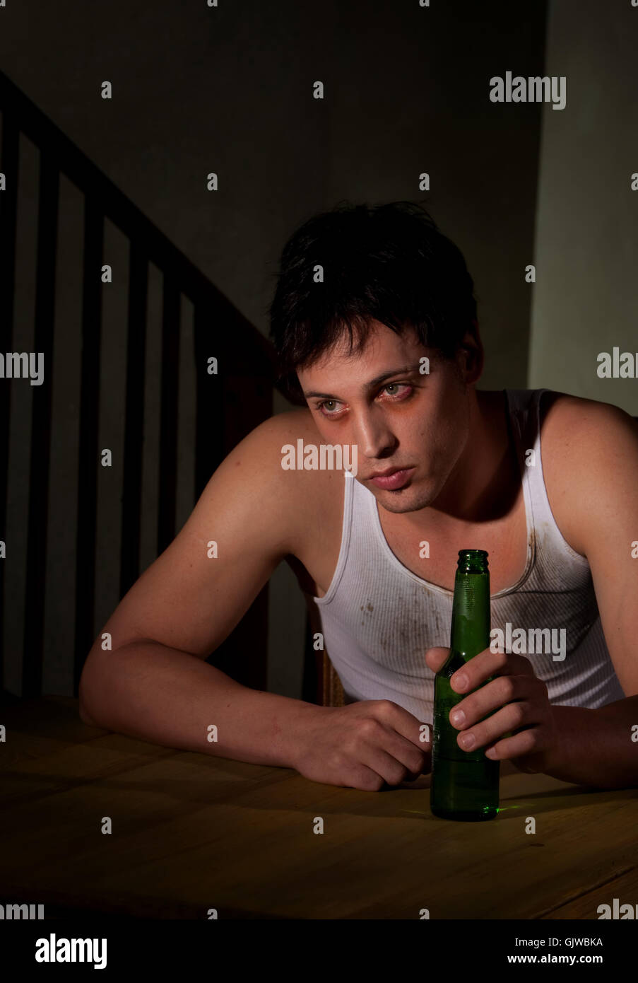 alcohol depression drunk Stock Photo - Alamy