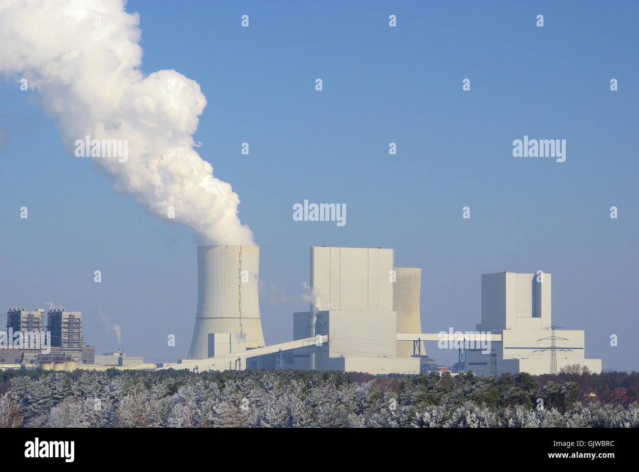 power station coal power station generation of electricity Stock Photo ...