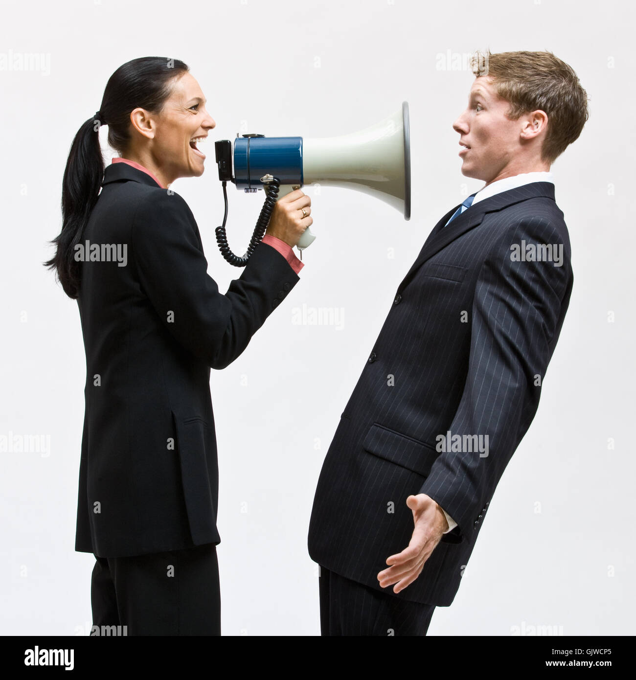 Woman being mad man being hi-res stock photography and images - Alamy