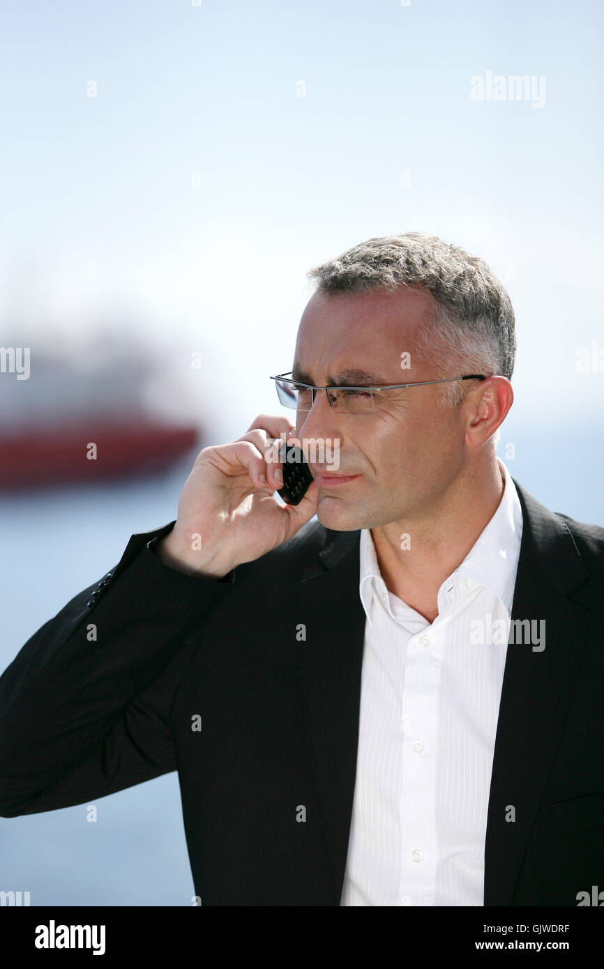 telephone phone profile Stock Photo - Alamy