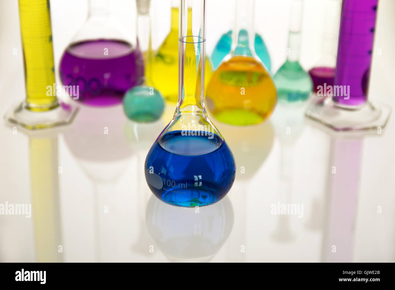 Reflection on flasks hi-res stock photography and images - Alamy