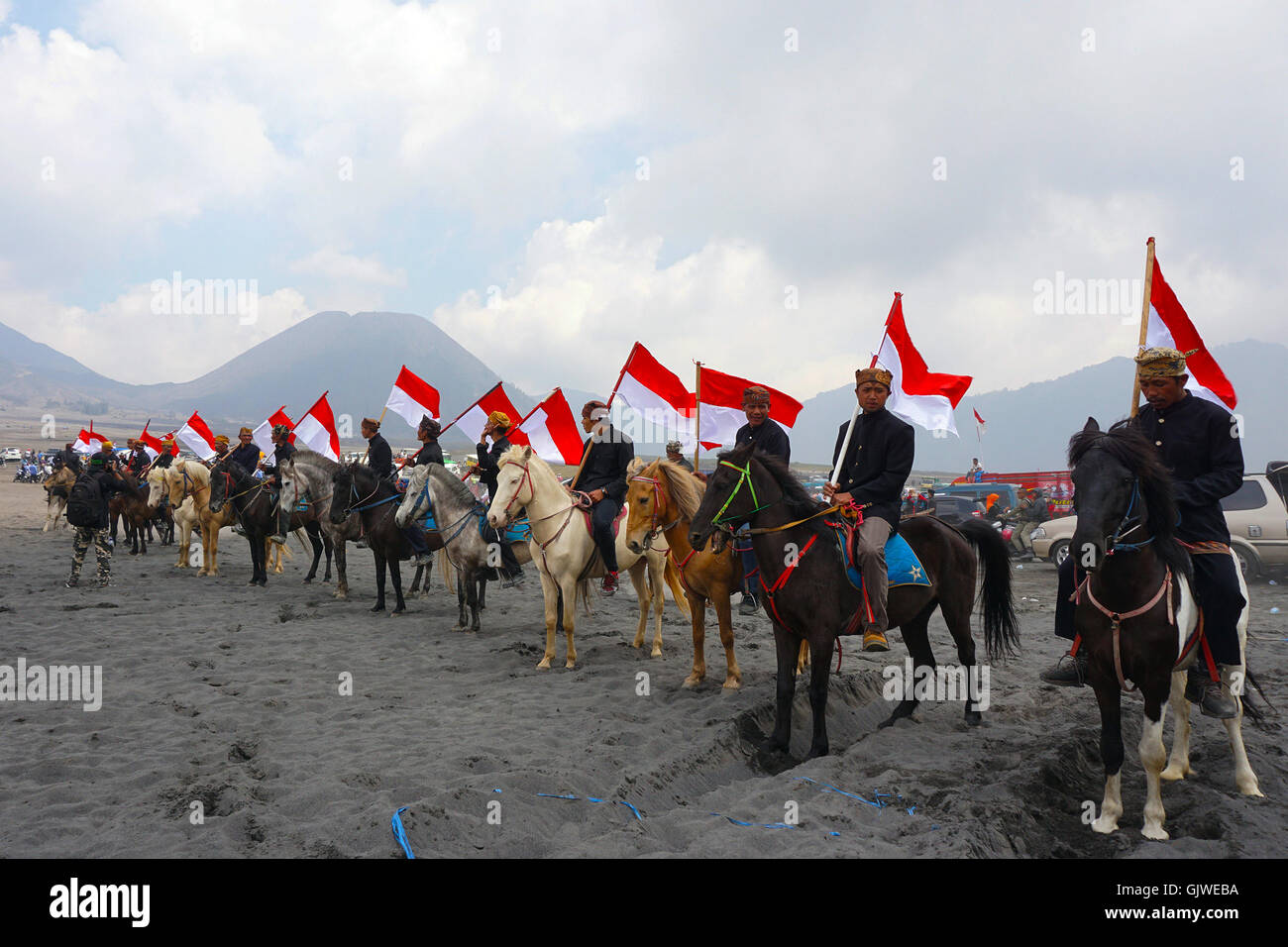 Bromo, East Java, Indonesia. 17th Aug, 2016. : Indonesia Tengger people ...
