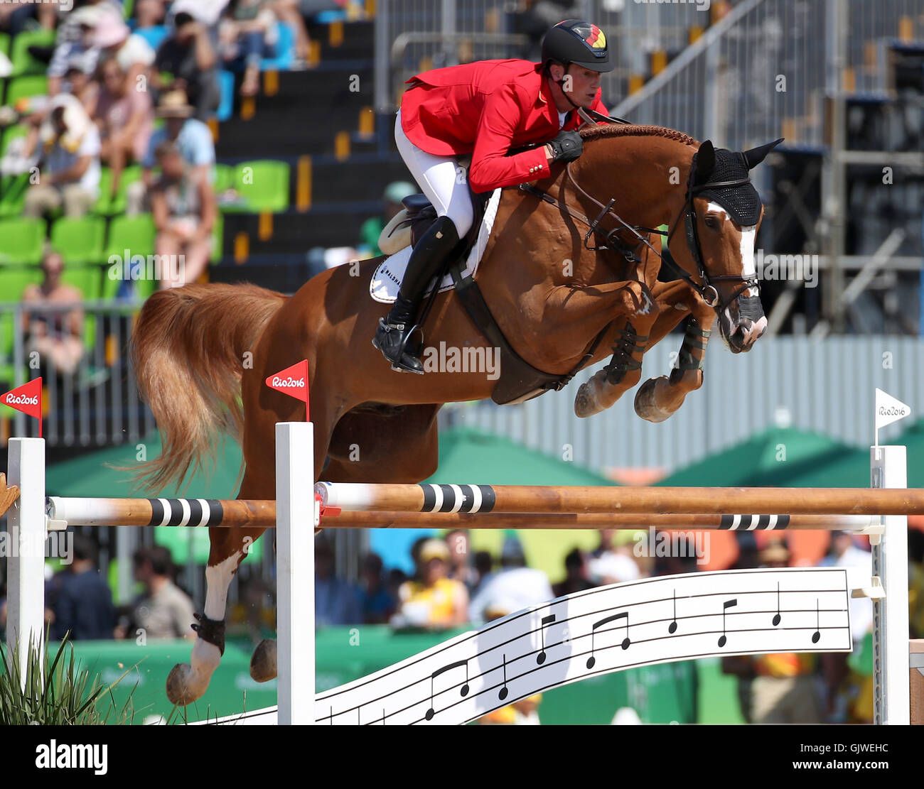Rio de Janeiro, Brazil. 17th Aug, 2016. Daniel Deusser of Germany on ...