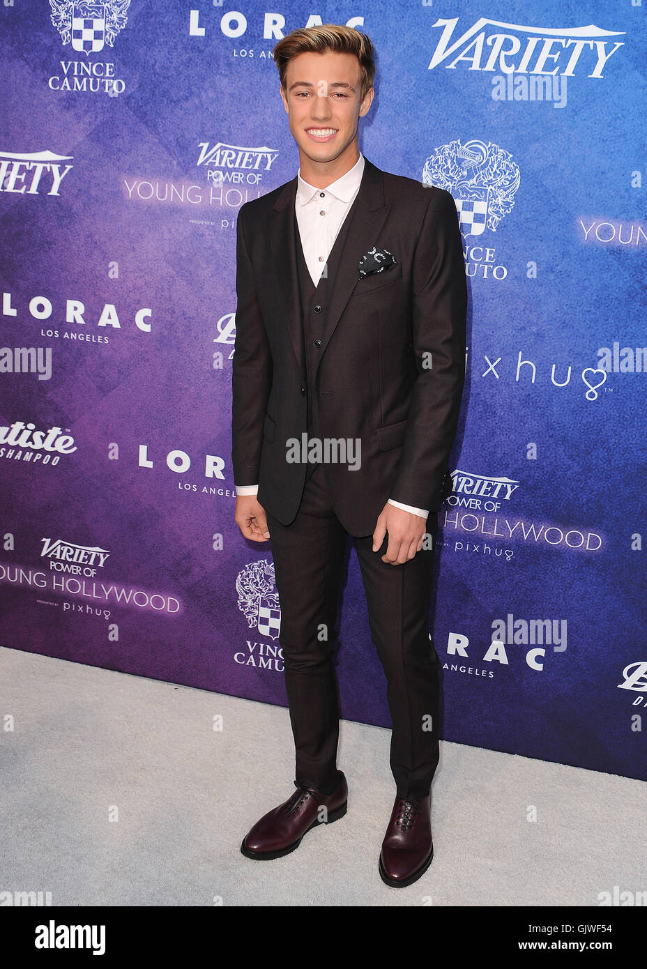 Los Angeles, USA. 16th August, 2016. Cameron Dallas at Variety's Power ...