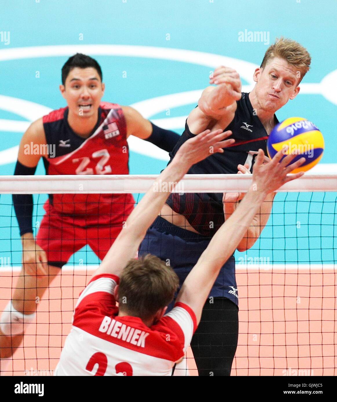 Rio De Janeiro, Brazil. 17th Aug, 2016. Maxwell Holt (R) of the United ...