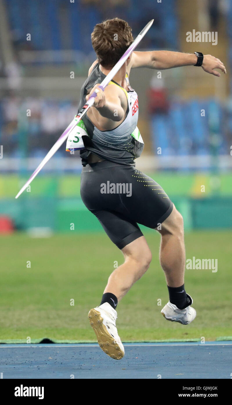 Rio de Janeiro, Brazil. 17th Aug, 2016. Thomas Rohler of Germany ...