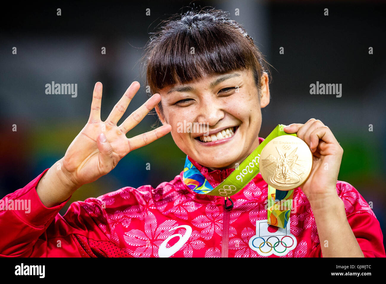 Rio De Janeiro, Brazil. 17th Aug, 2016. Gold medalist Japan's Kaori ...