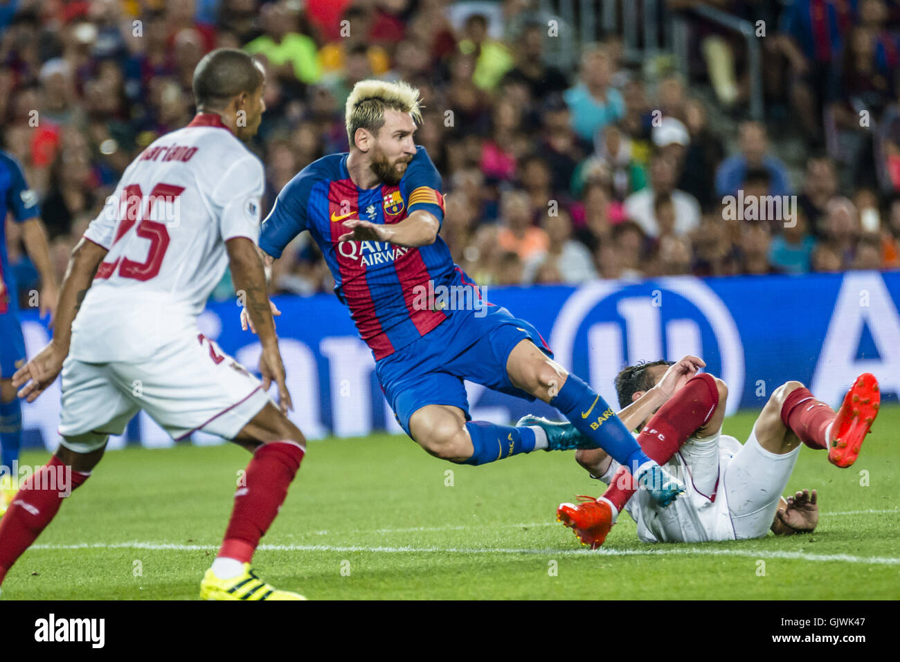 Barcelona, Catalonia, Spain. 18th Aug, 2016. FC Barcelona forward MESSI ...