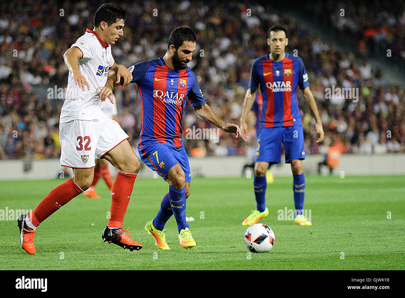 Nou Camp, Barcelona, Spain. 17th Aug, 2016. Spanish Super Cup football ...