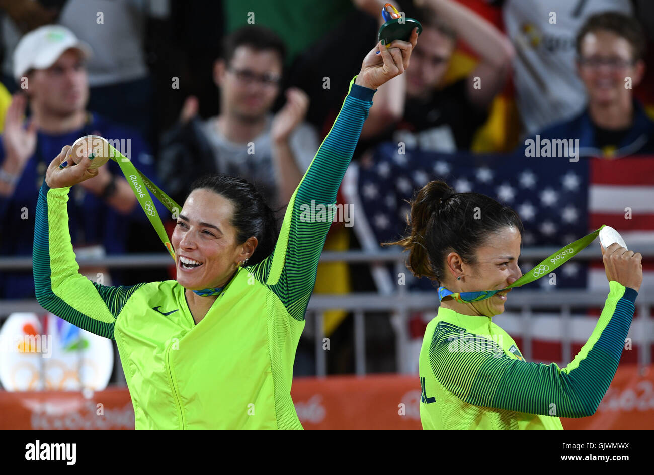 Rio de Janeiro, Brazil. 18th Aug, 2016. Agatha Bednarczuk and Barbara ...