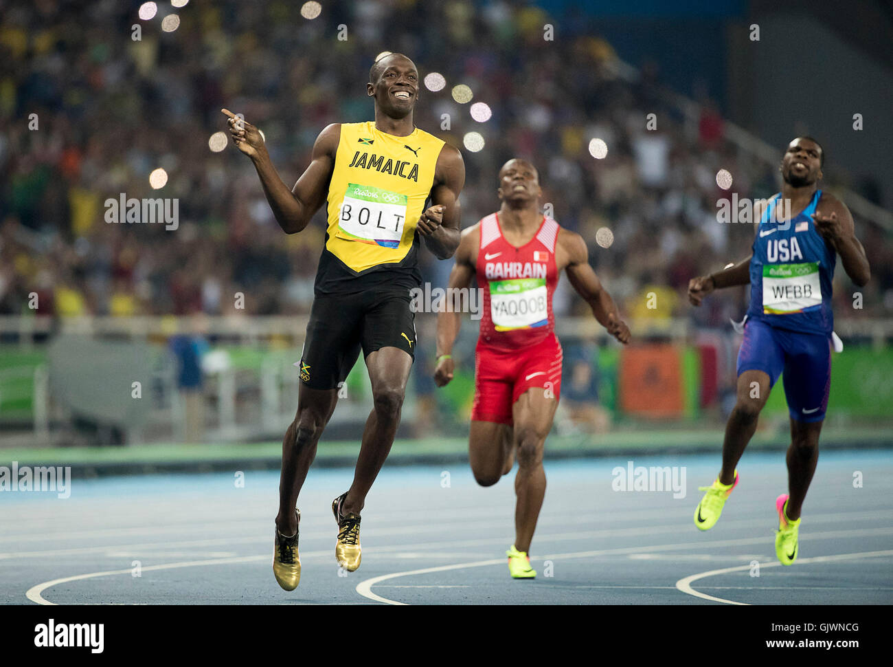 Rio de Janeiro, RJ, Brazil. 17th Aug, 2016. OLYMPICS ATHLETICS: Usain ...