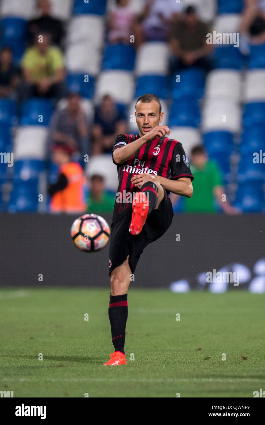 Reggio Emilia, Italy. 10th Aug, 2016. Luca Antonelli (Milan) Football ...