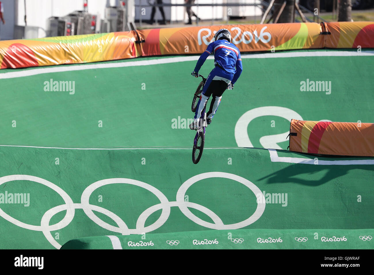 Rio de Janeiro, Brazil. 17th Aug, 2016. Mens BMX Competition. Amidou ...