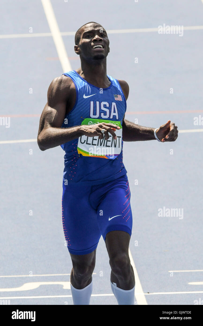 Rio olympics kerron clement hi-res stock photography and images - Alamy