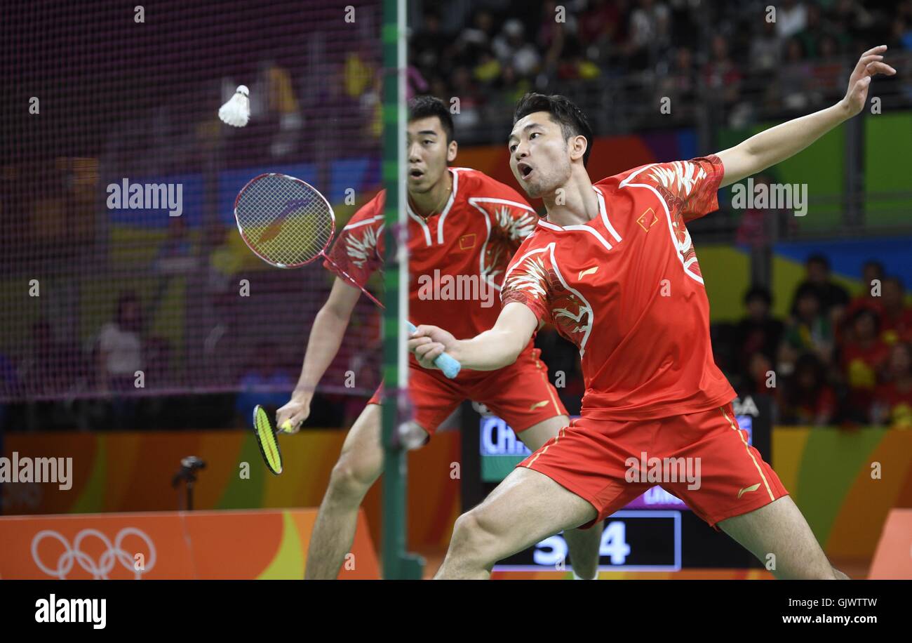 Rio De Janeiro, Brazil. 18th Aug, 2016. China's Chai Biao and Hong Wei ...