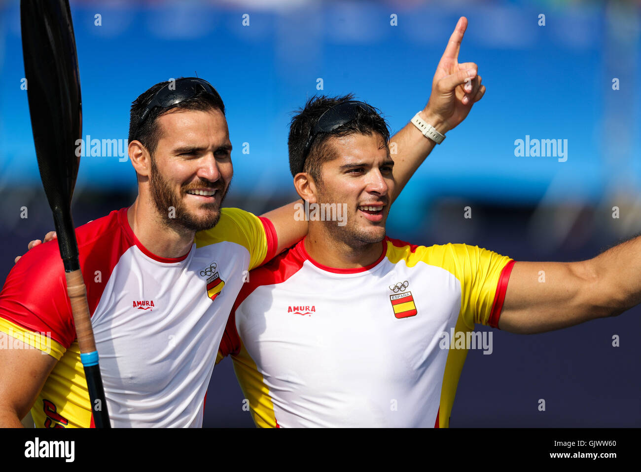 Rio De Janeiro, Brazil. 18th Aug, 2016. Spain's Saul Craviotto and ...