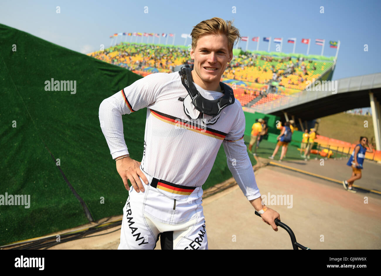 Rio de Janeiro, Brazil. 18th Aug, 2016. Luis Brethauer of Germany poses ...