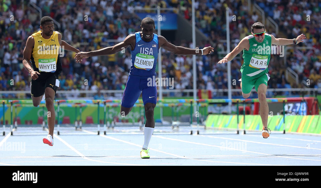 Rio De Janeiro, Brazil. 18th Aug, 2016. Kerron Clement of the United ...