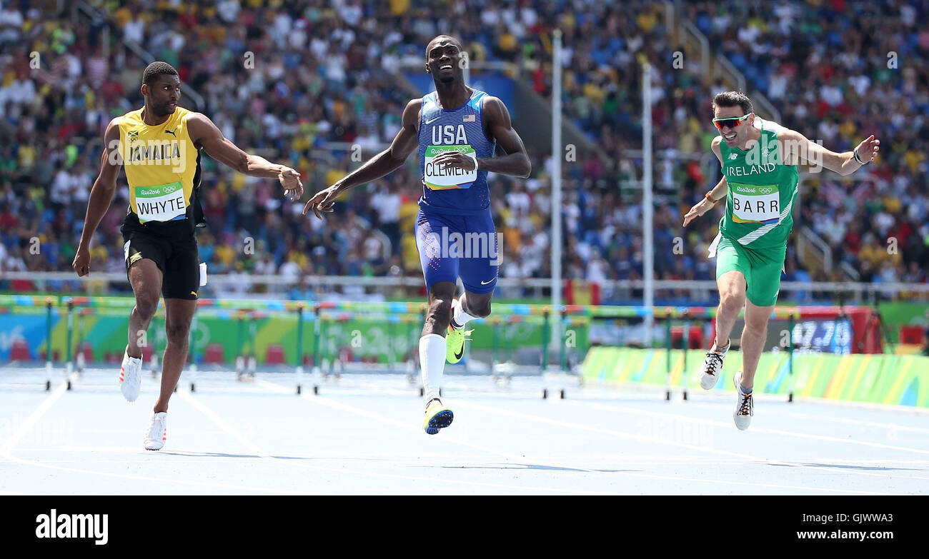 Rio De Janeiro, Brazil. 18th Aug, 2016. Kerron Clement of the United ...