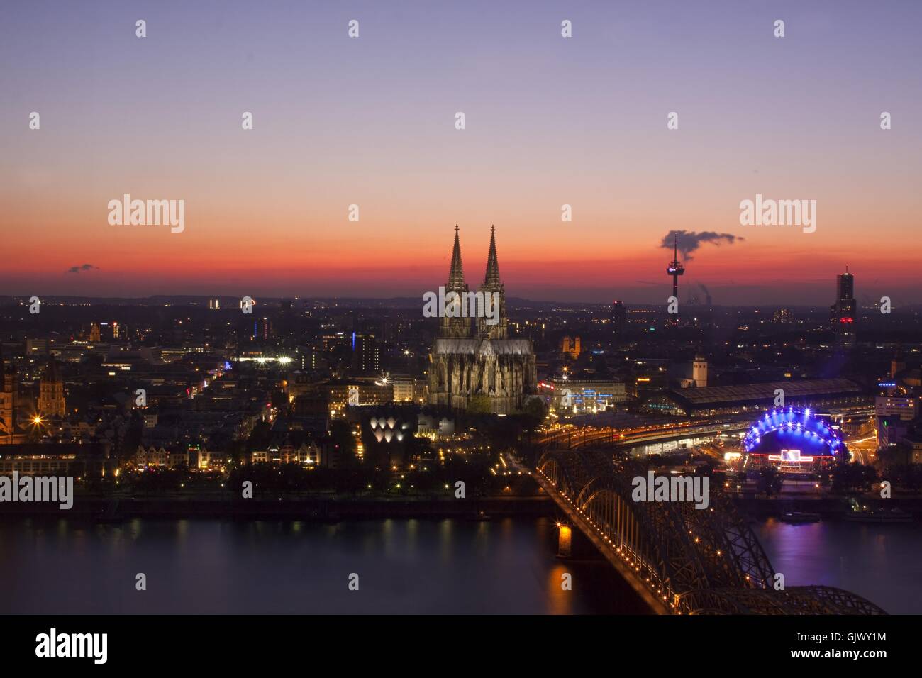 Kolner dom cathedral aerial hi-res stock photography and images - Alamy