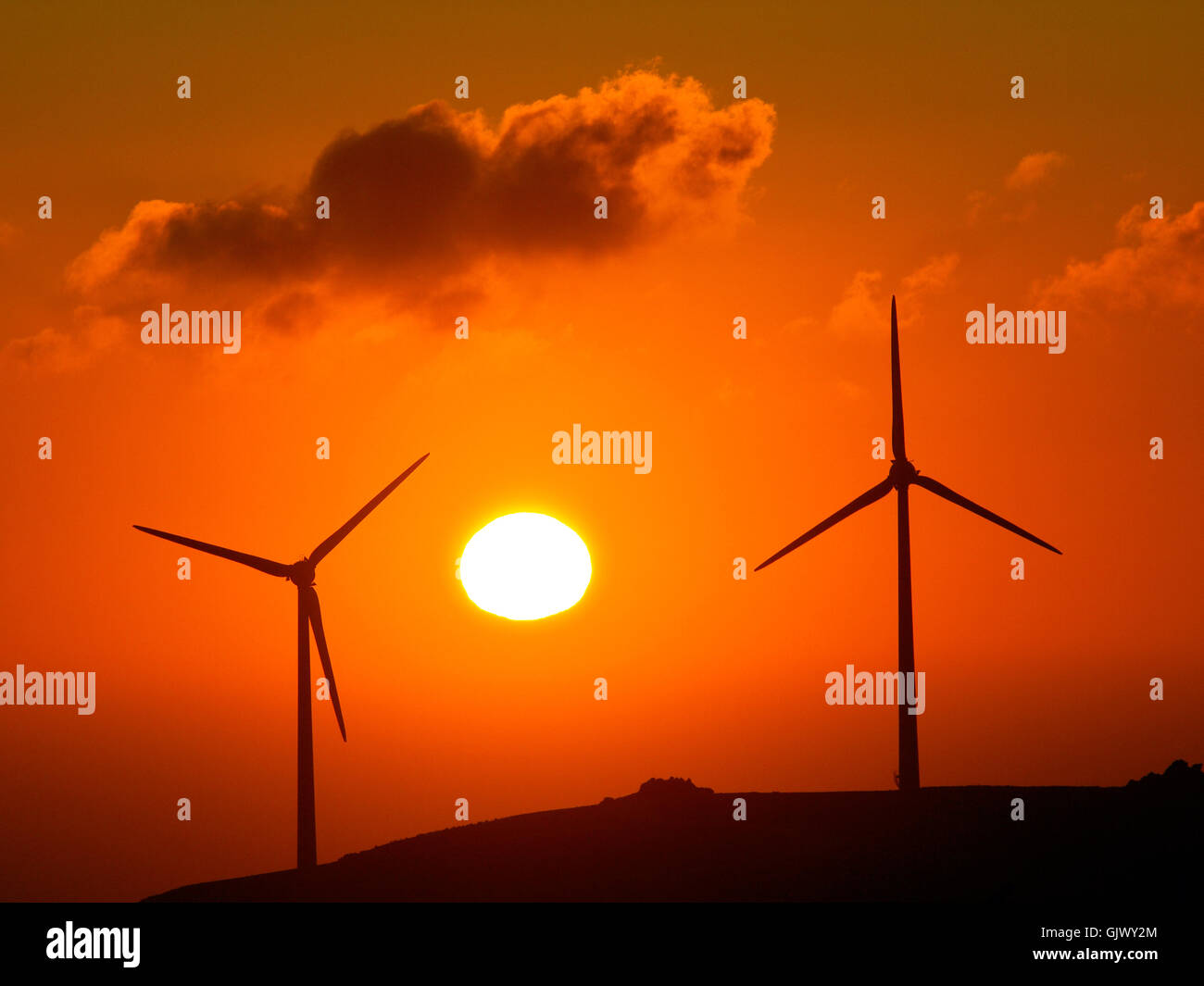 sunset energy power Stock Photo - Alamy