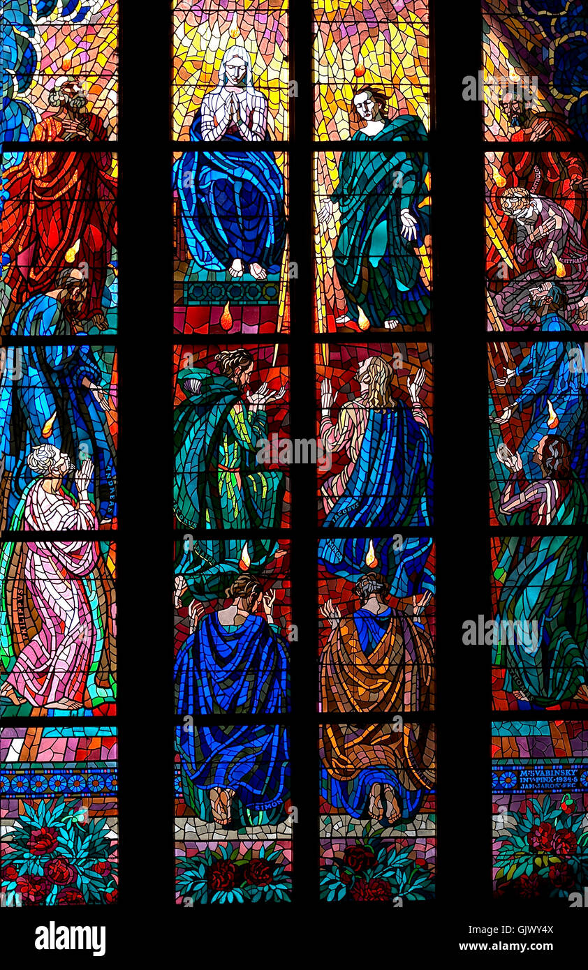religious art window Stock Photo - Alamy