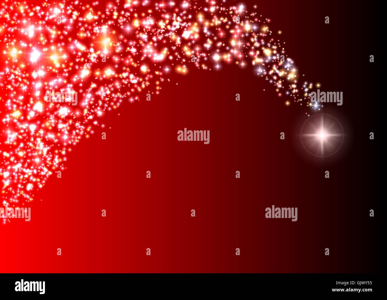 yule shooting star comet Stock Photo - Alamy