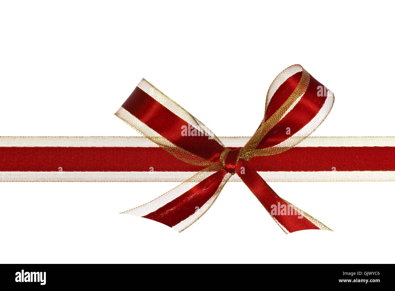Knot in red white Cut Out Stock Images & Pictures - Alamy