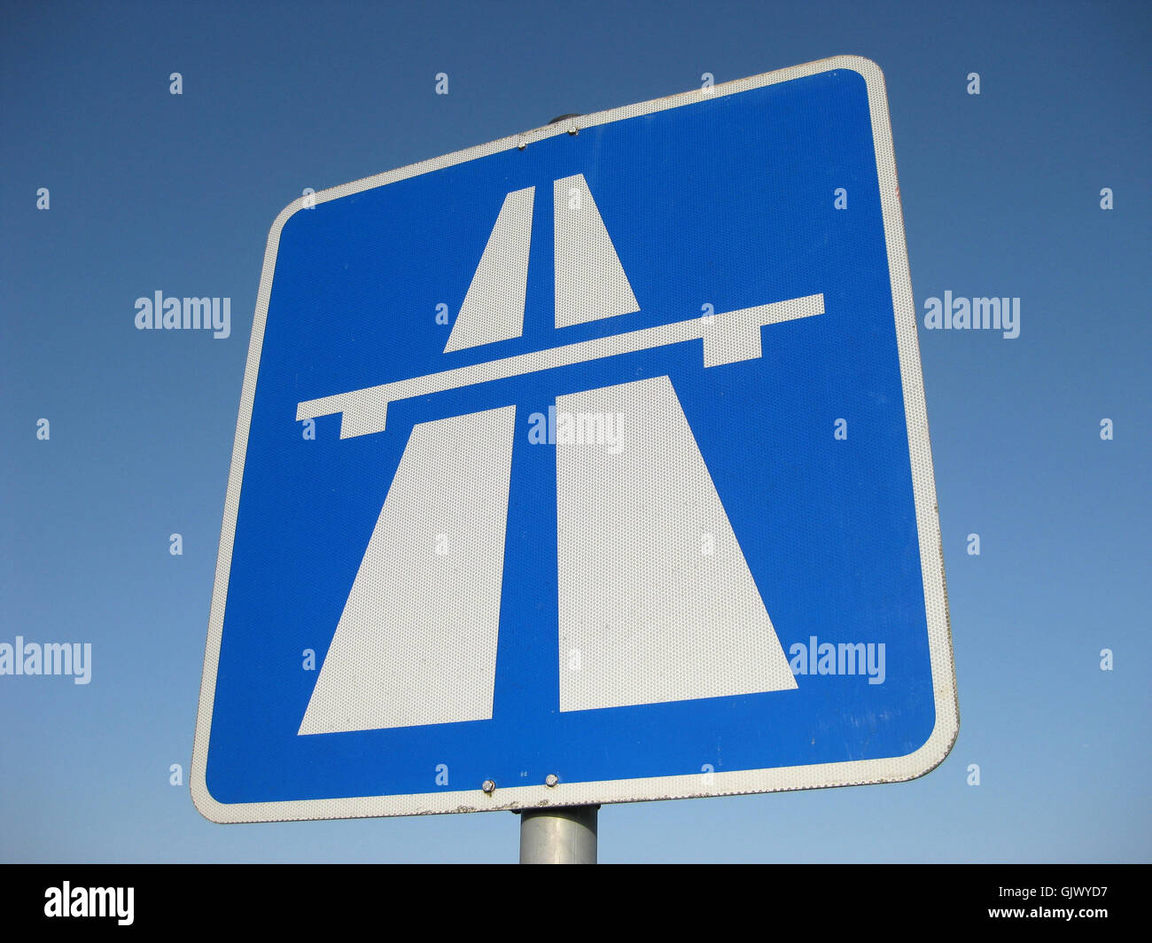 sign signal car Stock Photo - Alamy