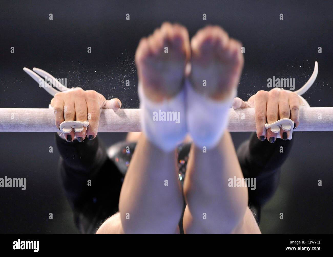 to practise gymnastics hand hands Stock Photo - Alamy