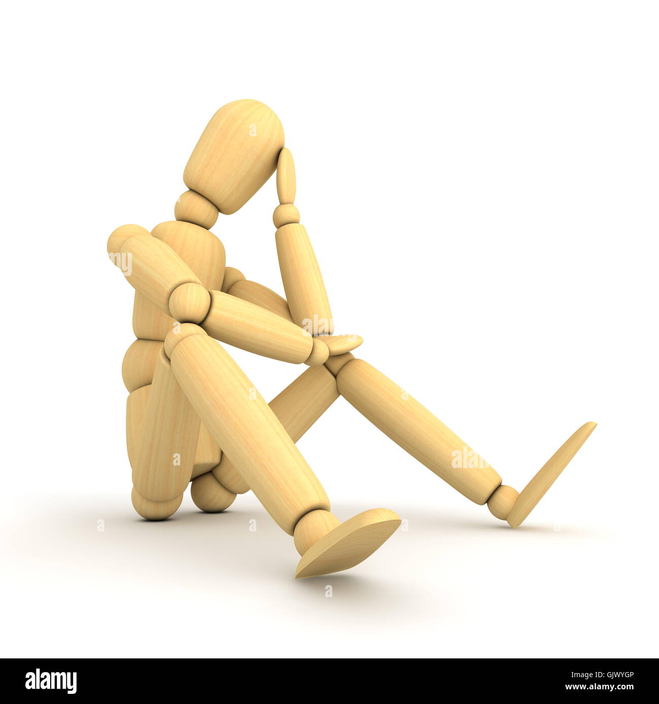 Thinker man concept illustration thinker hi-res stock photography and ...