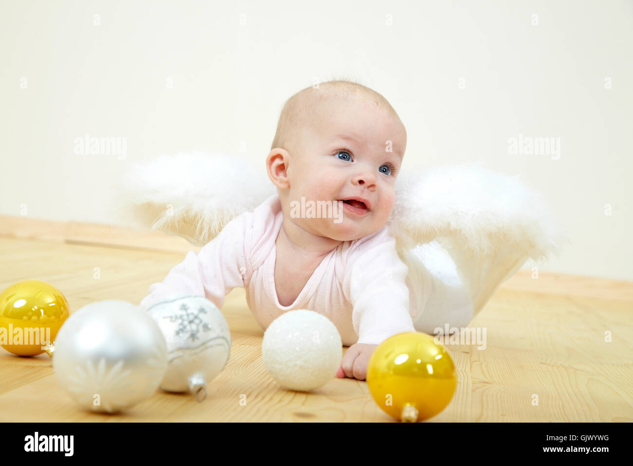 Baby angel flying hi-res stock photography and images - Alamy
