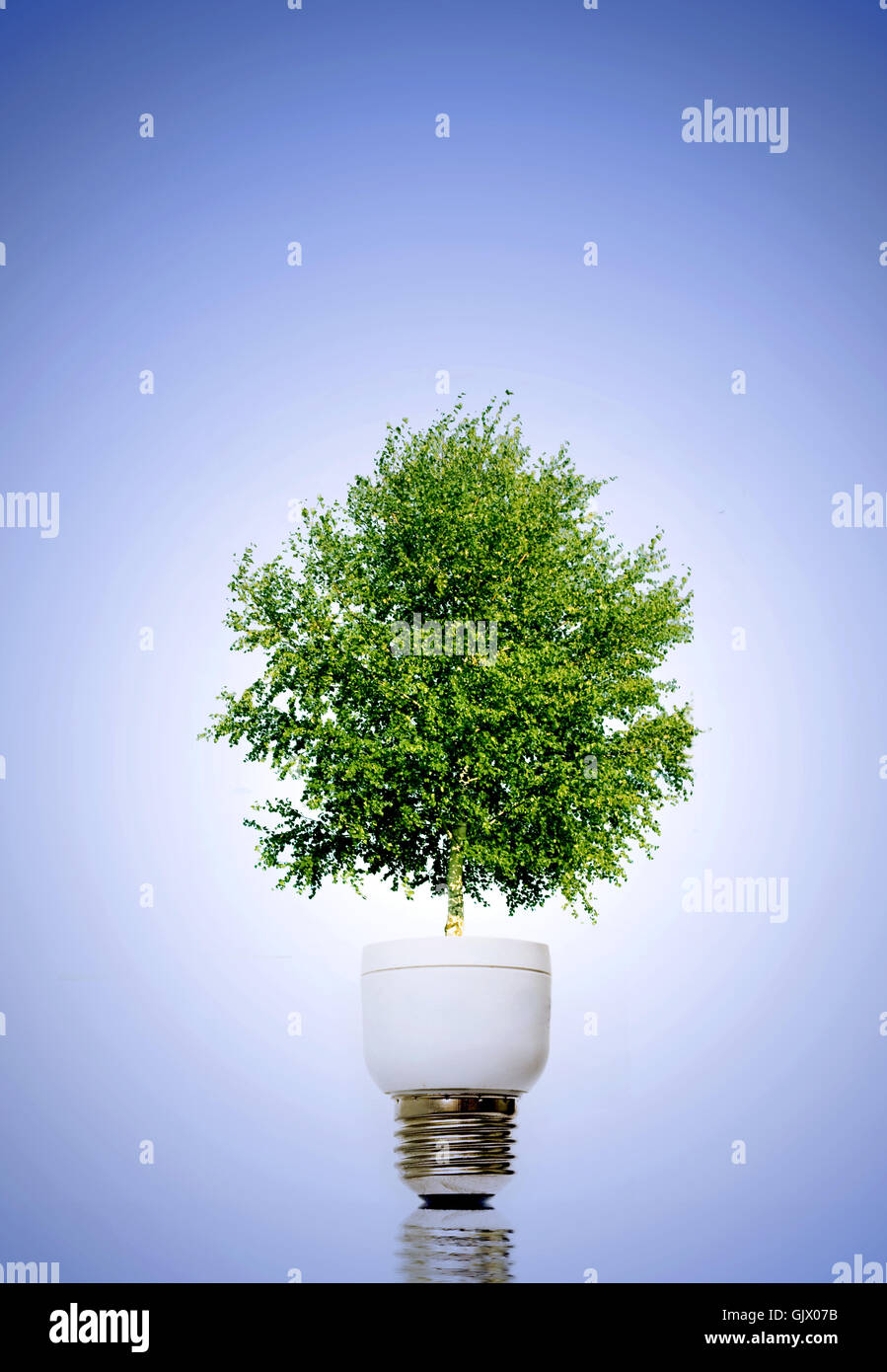 eco tree energy Stock Photo - Alamy