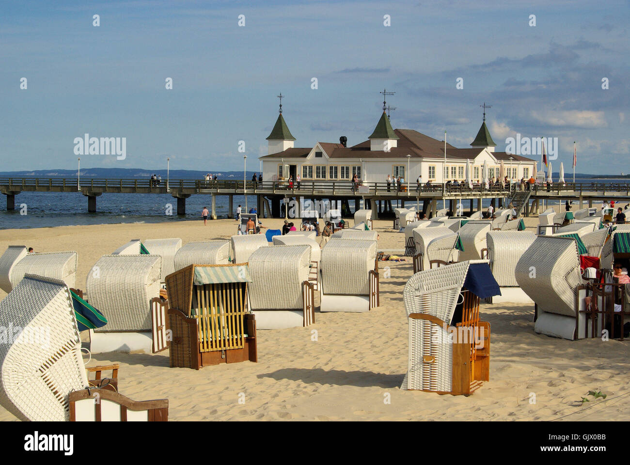 bridge beach seaside Stock Photo - Alamy