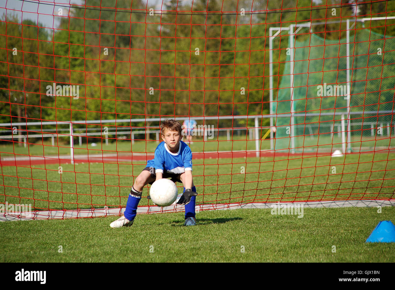 little goalkeeper i Stock Photo - Alamy