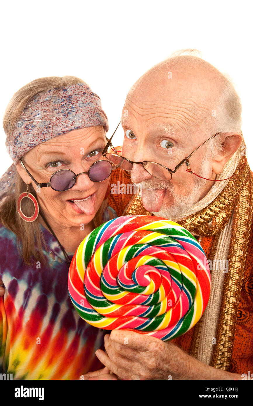 woman lollipop elderly Stock Photo - Alamy
