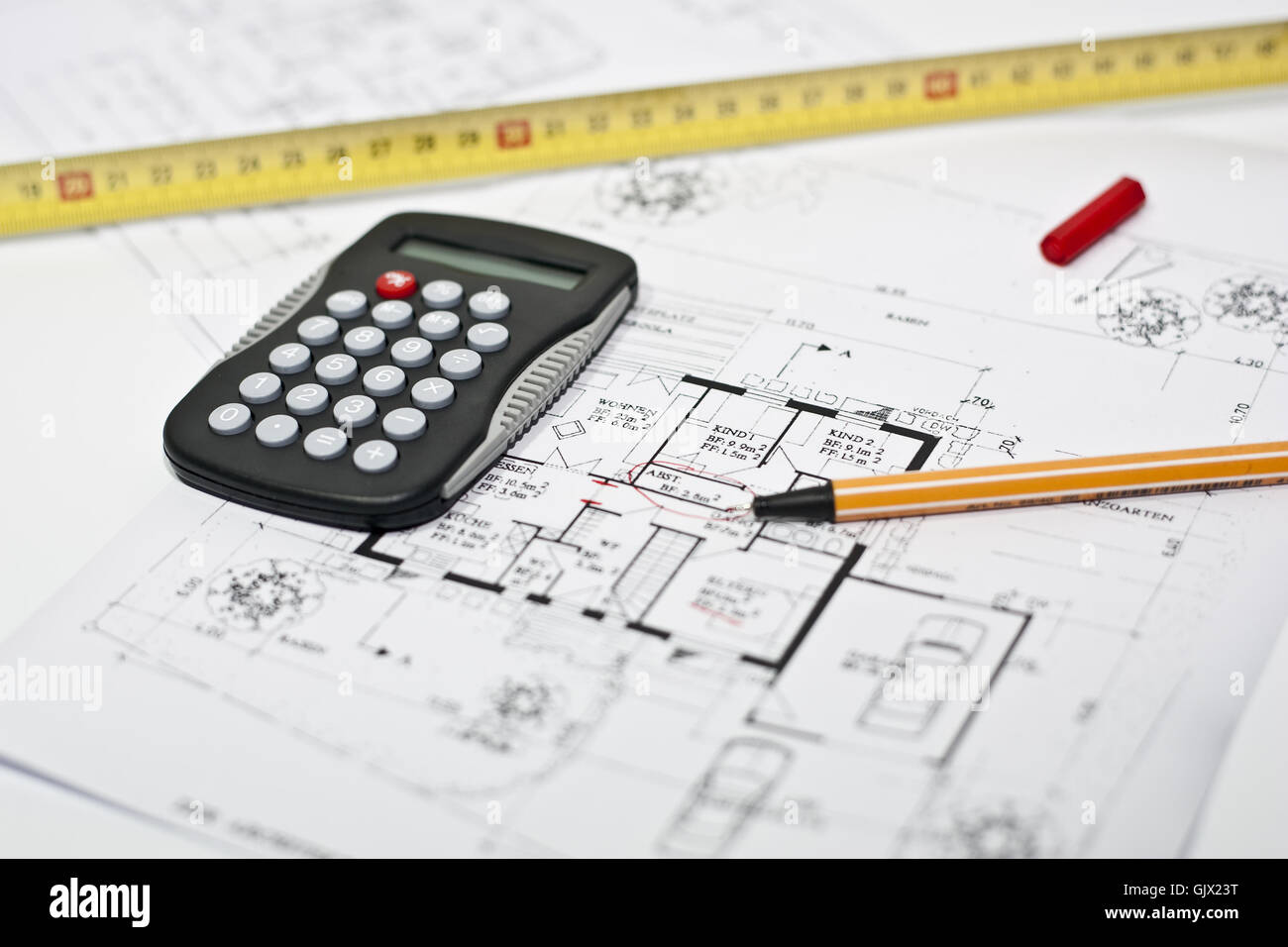 building owner house-build construction plan Stock Photo - Alamy