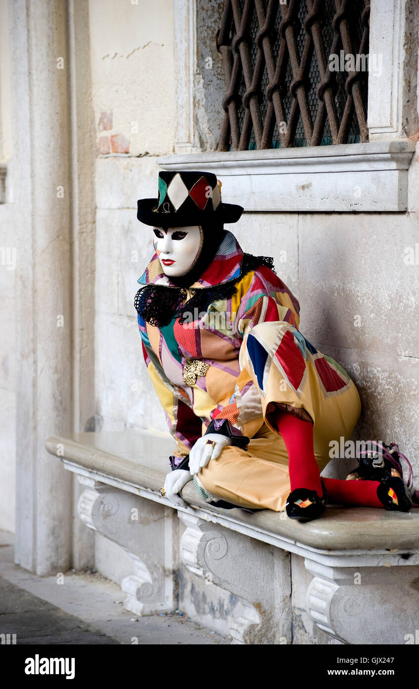 Clown venice carnival italy hi-res stock photography and images - Alamy