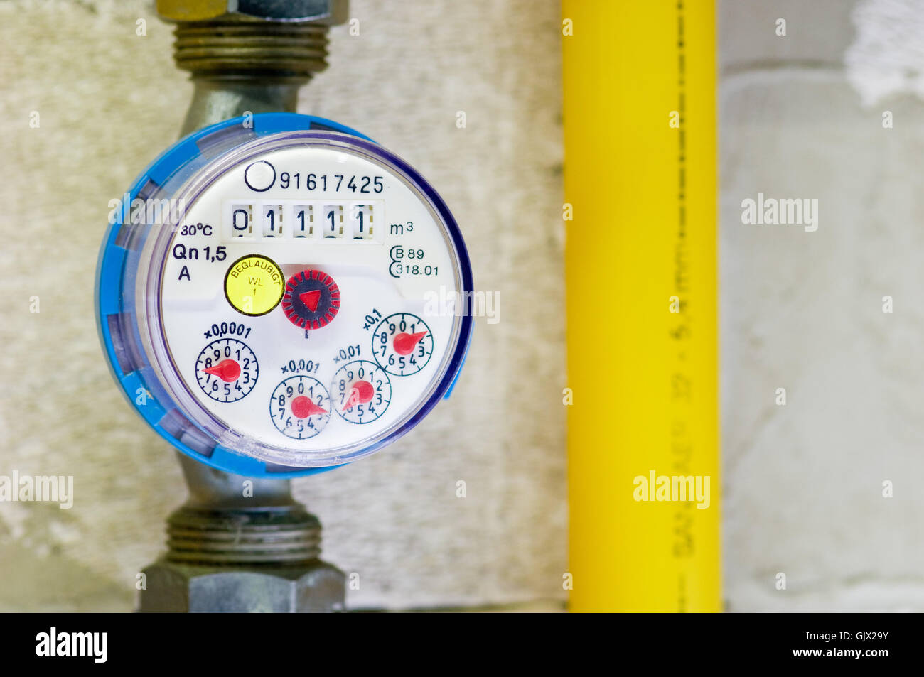 Water flow meter hi-res stock photography and images - Alamy