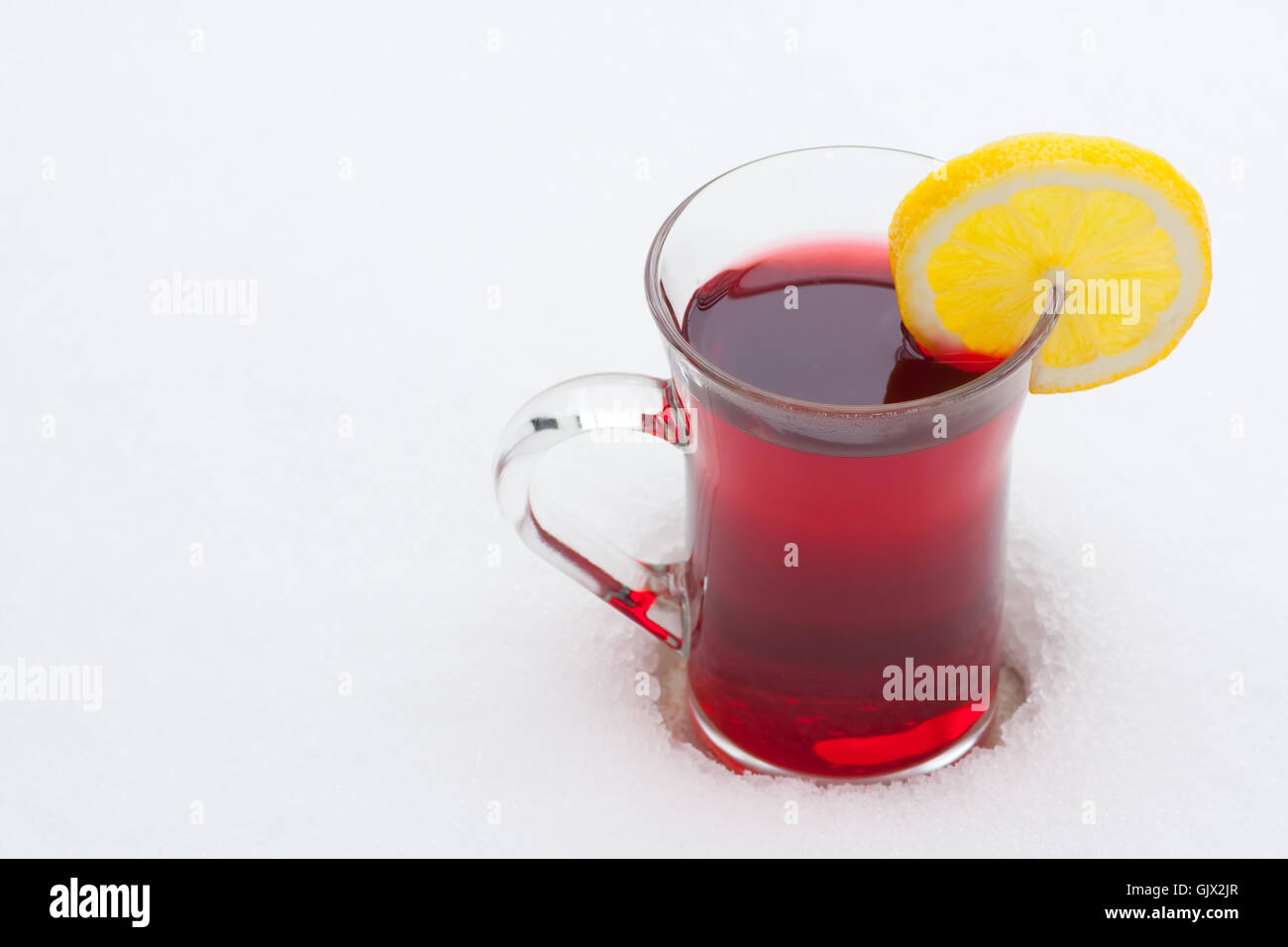 tea in snow Stock Photo - Alamy