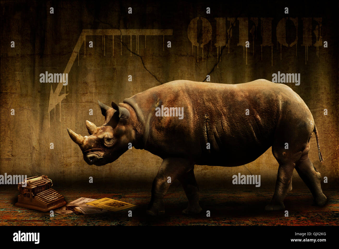 office animal leader Stock Photo - Alamy