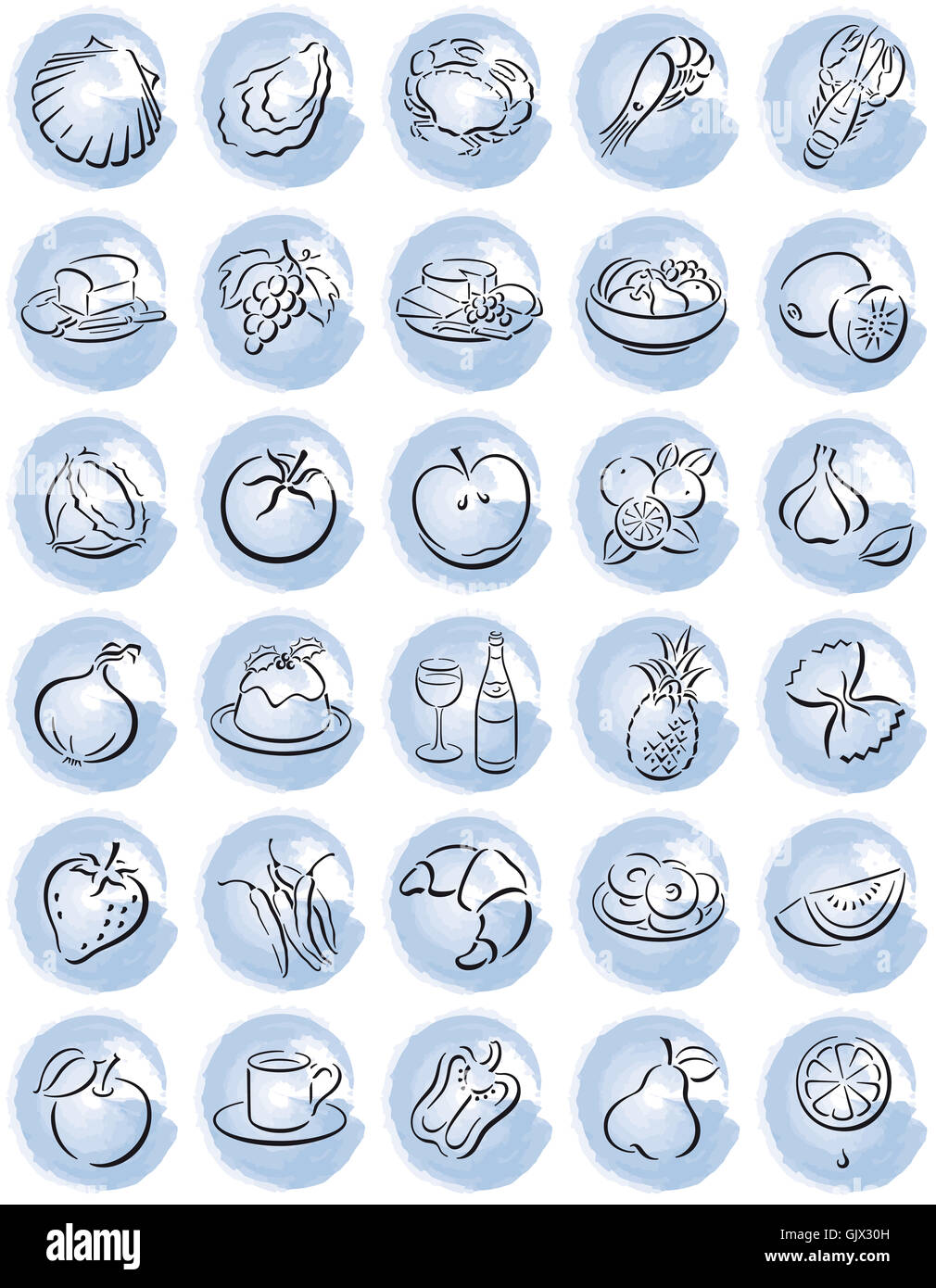 gastronomy symbols restaurant Stock Photo - Alamy