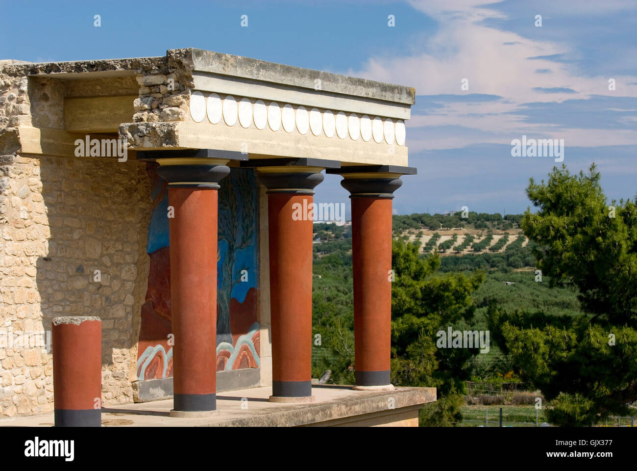 crete travel temple Stock Photo - Alamy