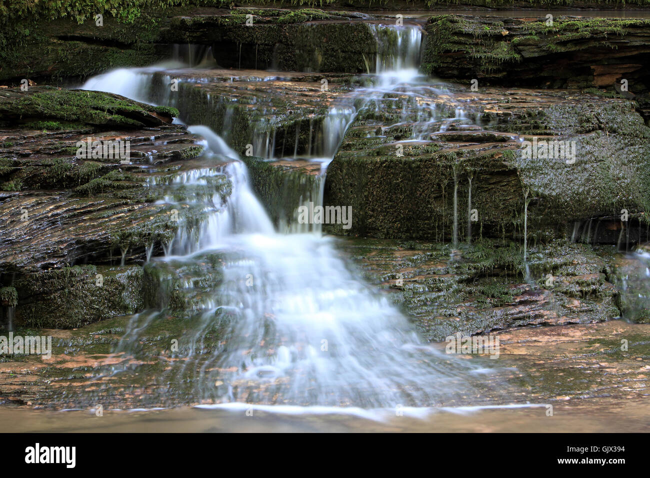 stream rock waterfall Stock Photo - Alamy