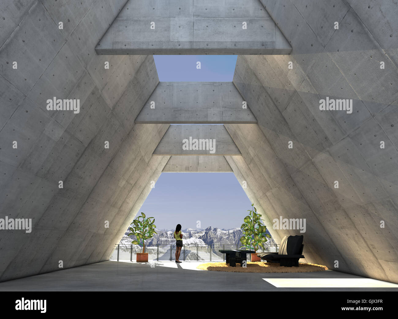 modern modernity style of construction Stock Photo - Alamy